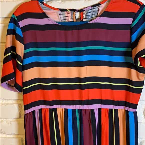 Dresses | Multi Colored Stripe Maxi Dress | Poshmark